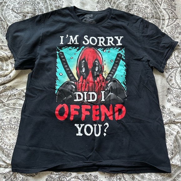 Marvel | Shirts | Deadpool Im Sorrydid I Offend You Tshirt | Poshmark